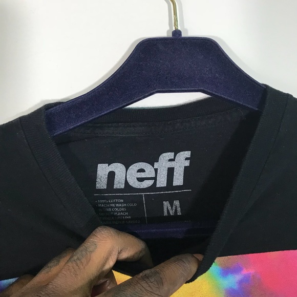 Neff | Shirts | Neff Incorporated Cotton Black Tee Size Medium | Poshmark